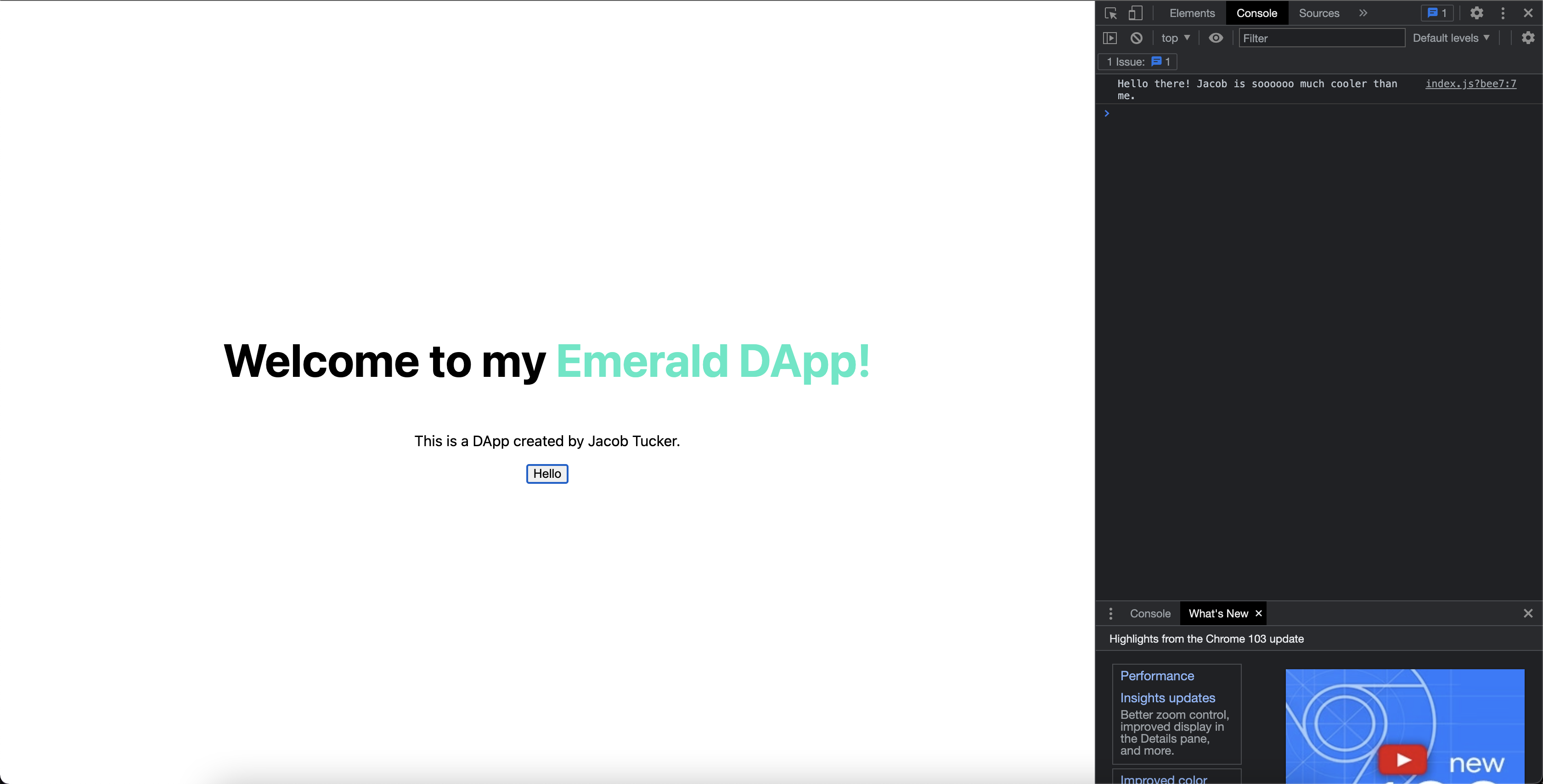 You will see something like this: